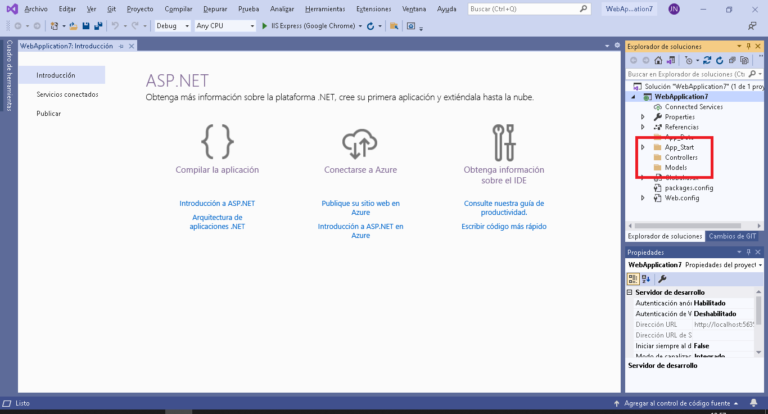 Crear un servicio Web ASP.NET Web API REST con Microsoft Visual Studio, añadir varios métodos ...