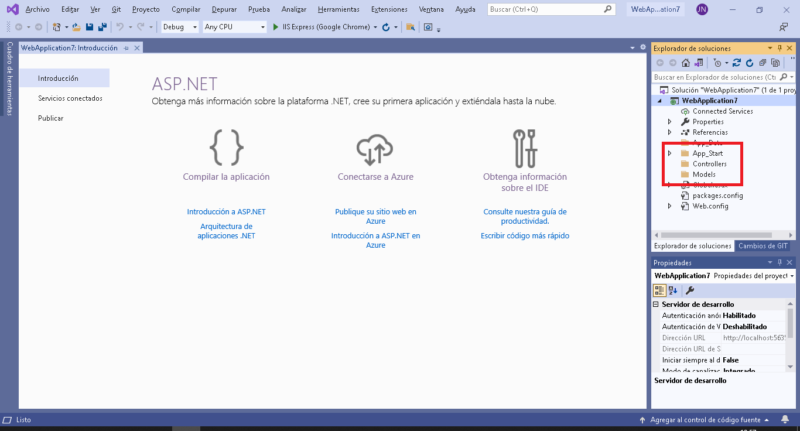 Crear un servicio Web ASP.NET Web API REST con Microsoft Visual Studio, añadir varios métodos ...