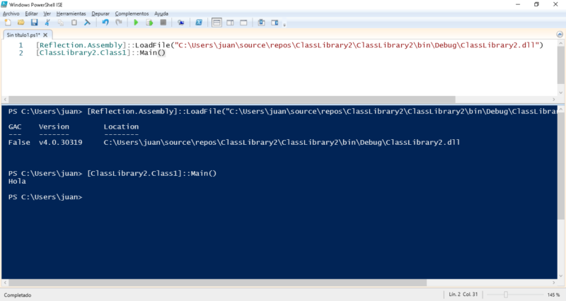 Crear, compilar una DLL con Microsoft Visual Studio C# y utilizarla desde PowerShell | Operating ...