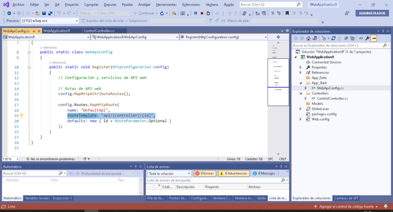 Crear un servicio Web ASP.NET Web API REST con Microsoft Visual Studio, añadir varios métodos ...