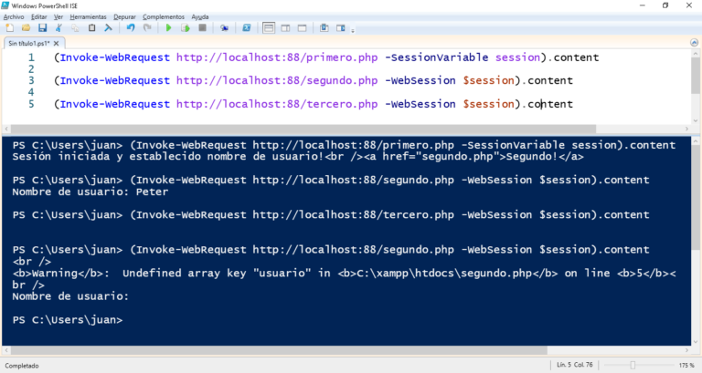 Utilizar sesiones de las aplicaciones web en PowerShell | Operating systems, scripting ...