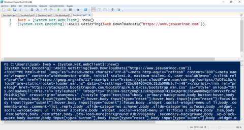 System.Net.WebClient | Operating systems, scripting, PowerShell and security | jesusninoc.com