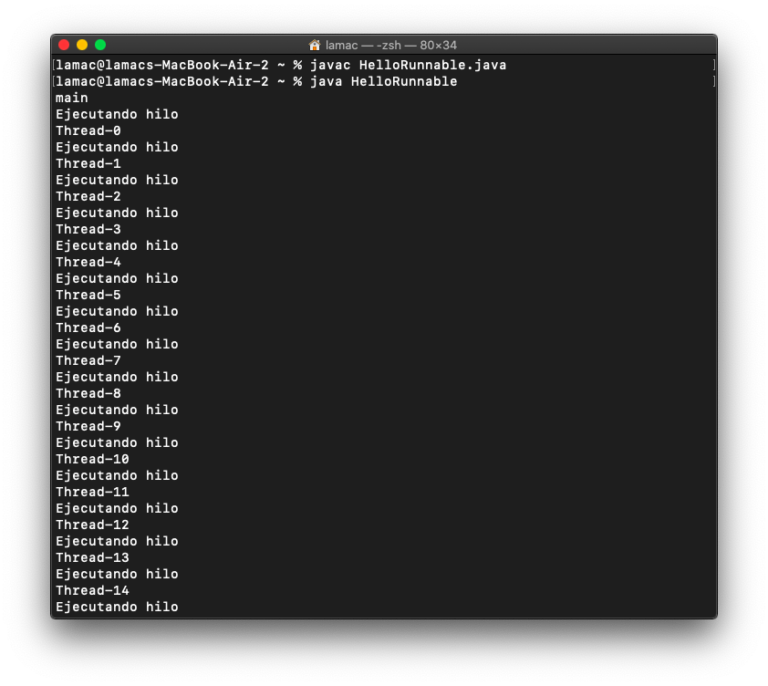 Crear Un Hilo Implementando El Interfaz Runnable Operating Systems Scripting Powershell And