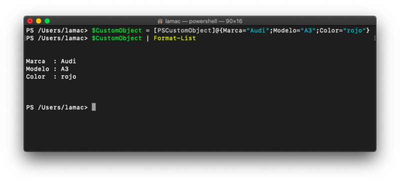 Crear Un Objeto En Powershell Con Pscustomobject Operating Systems Scripting Powershell And 5614