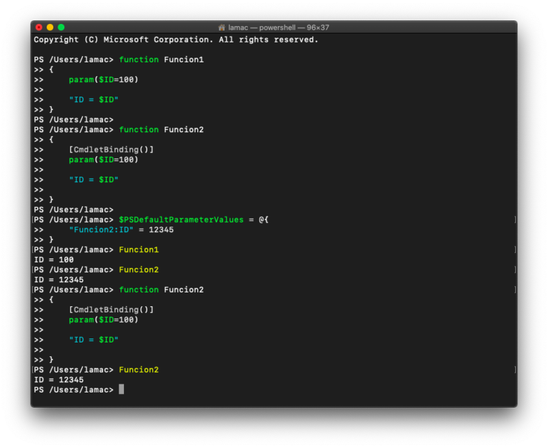 Usar Los Parámetros Predeterminados En Powershell Operating Systems Scripting Powershell And