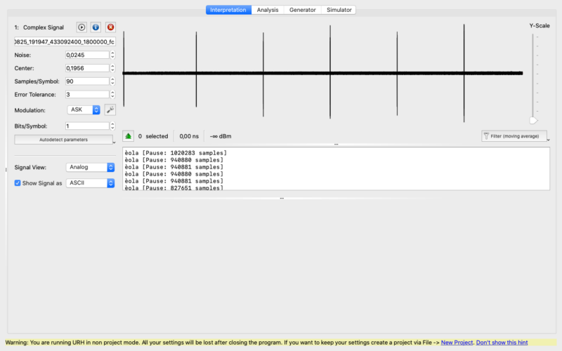Crear y enviar una señal de radio con un mensaje mediante HackRF One desde la aplicación ...