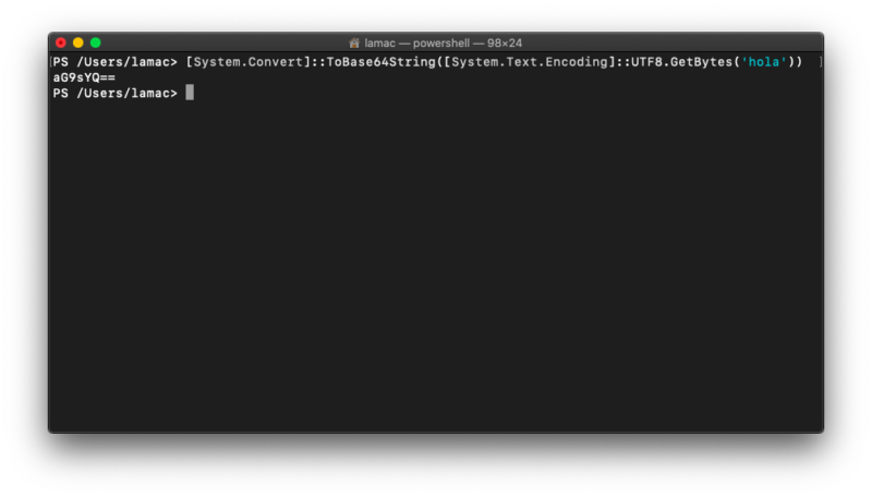 Convert String to Base64 | Operating systems, scripting, PowerShell and security | jesusninoc.com