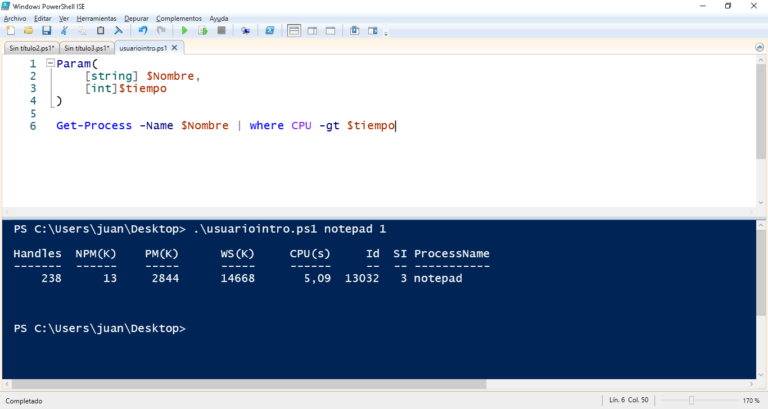 Ejercicios de PowerShell | Operating systems, scripting, PowerShell and security | jesusninoc.com