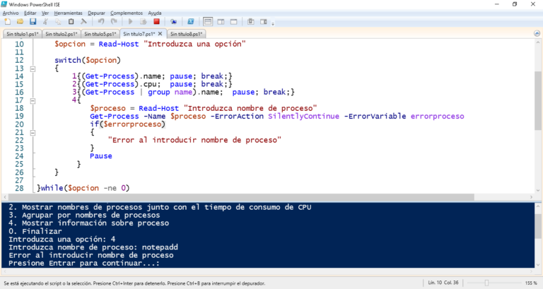 Ejercicios de PowerShell | Operating systems, scripting, PowerShell and security | jesusninoc.com
