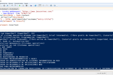 Operating systems, scripting, PowerShell and security