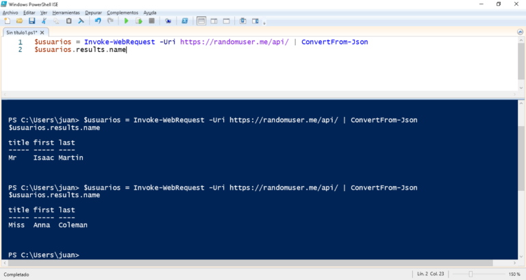 Generar Datos De Usuarios Aleatorios Desde Powershell Operating Systems Scripting Powershell