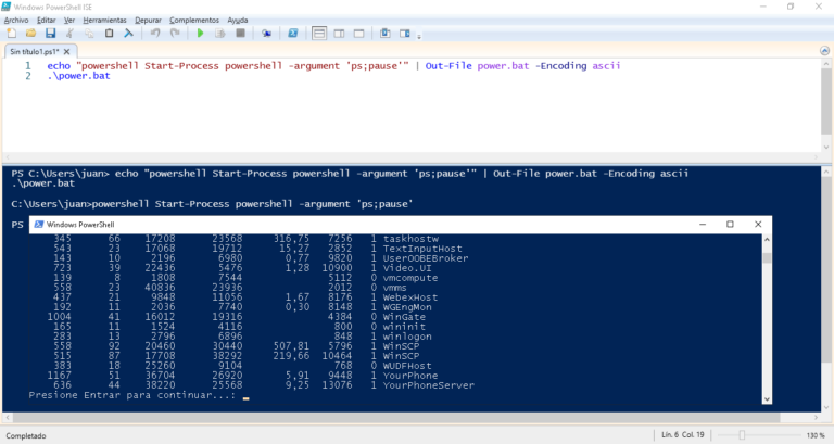 Crear un fichero .bat que ejecute un script de PowerShell | Operating ...
