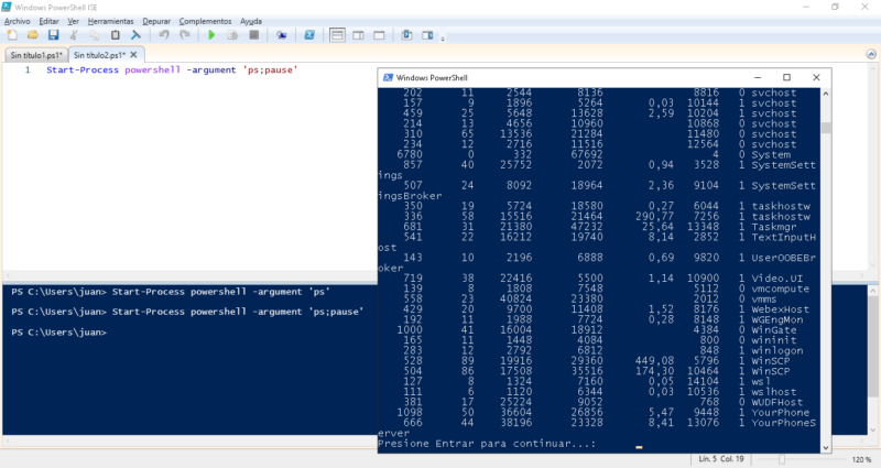 Ejecutar Powershell Con Argumentos Mediante El Cmdlet Start Process Operating Systems