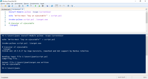 Crear un .EXE de un script en PowerShell | Operating systems, scripting ...