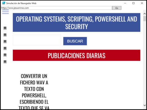 Crear un formulario con XAML que simula un navegador en PowerShell | Operating systems ...