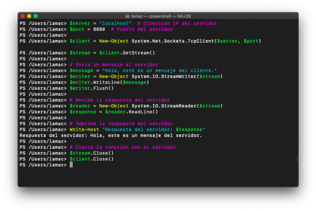 Pasos para crear un servidor y un cliente en PowerShell TCP/IP | Operating systems, scripting ...