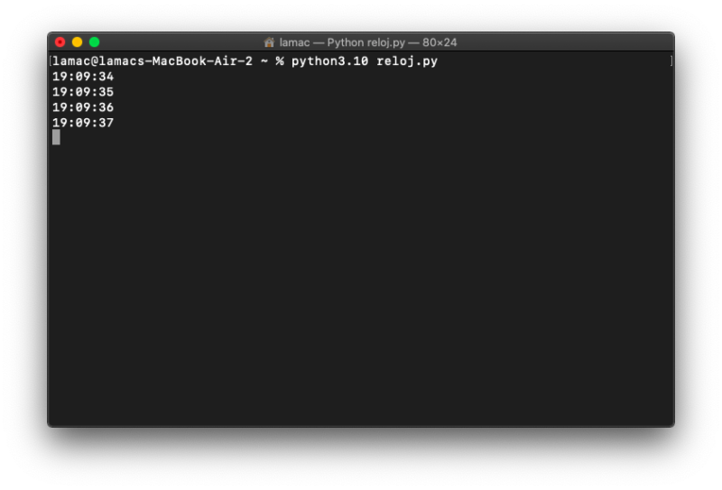 Crear un reloj sencillo en Python mediante hilos | Operating systems, scripting, PowerShell and ...