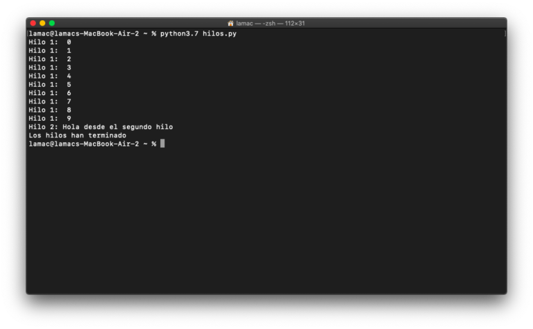 Uso De Hilos En Python Operating Systems Scripting Powershell And Security