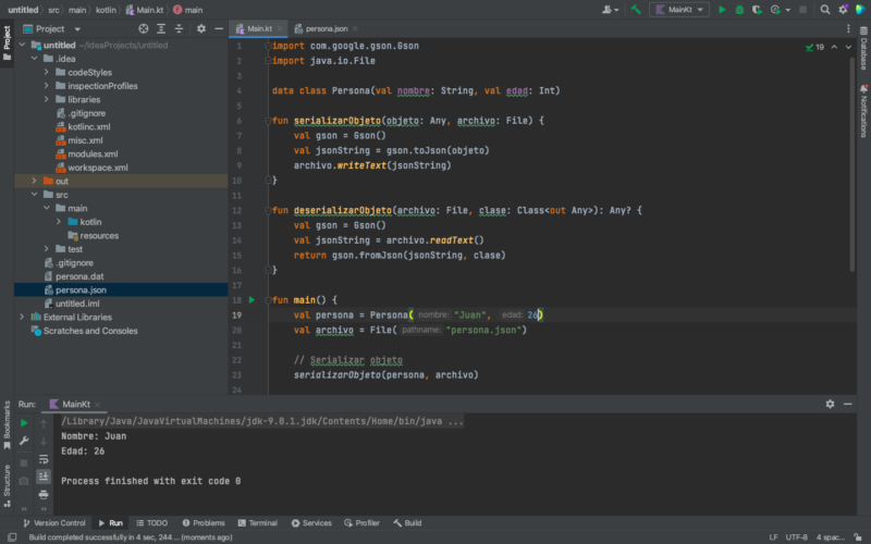 Serializar y deserializar ficheros JSON con Gson en Kotlin | Operating systems, scripting ...