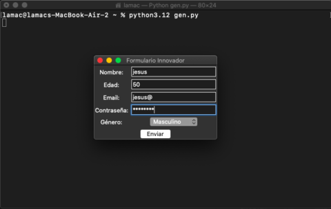 Creación de un formulario con Tkinter en Python | Operating systems, scripting, PowerShell and ...