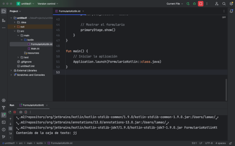Crear Un Formulario En Kotlin Utilizando Javafx Operating Systems Scripting Powershell And
