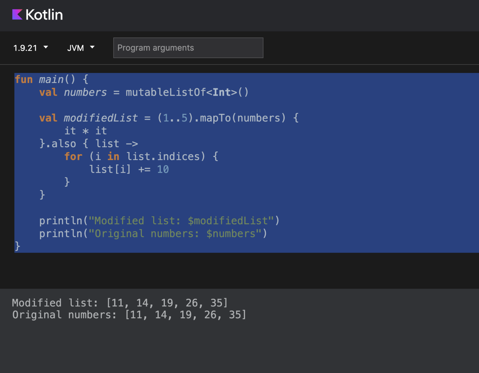 Uso de .also en un bucle en Kotlin | Operating systems, scripting ... Uso de .also en un bucle en Kotlin | Operating systems, scripting ...