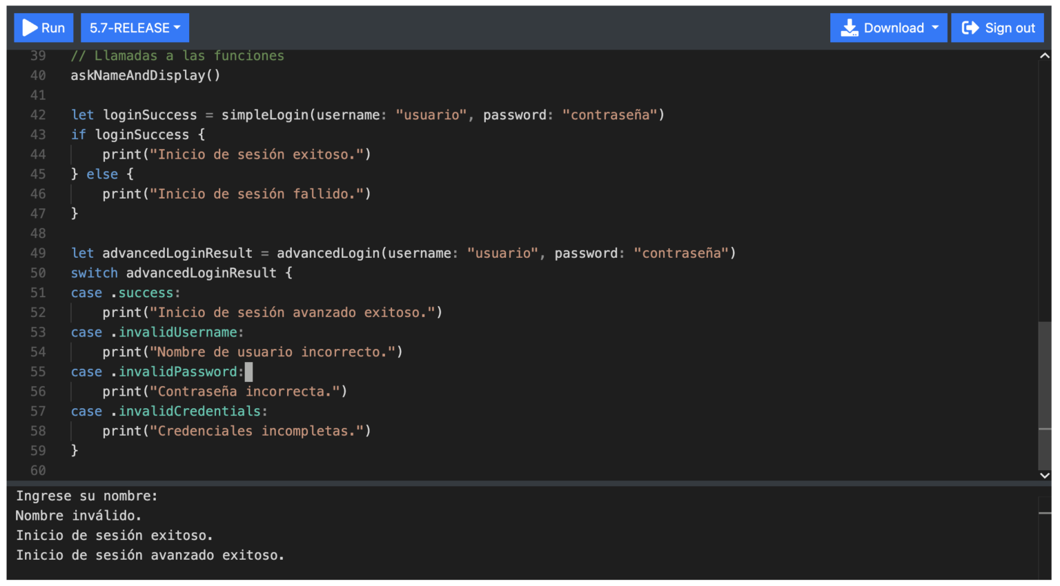 Uso de funciones en Swift | Operating systems, scripting, PowerShell and security | jesusninoc.com