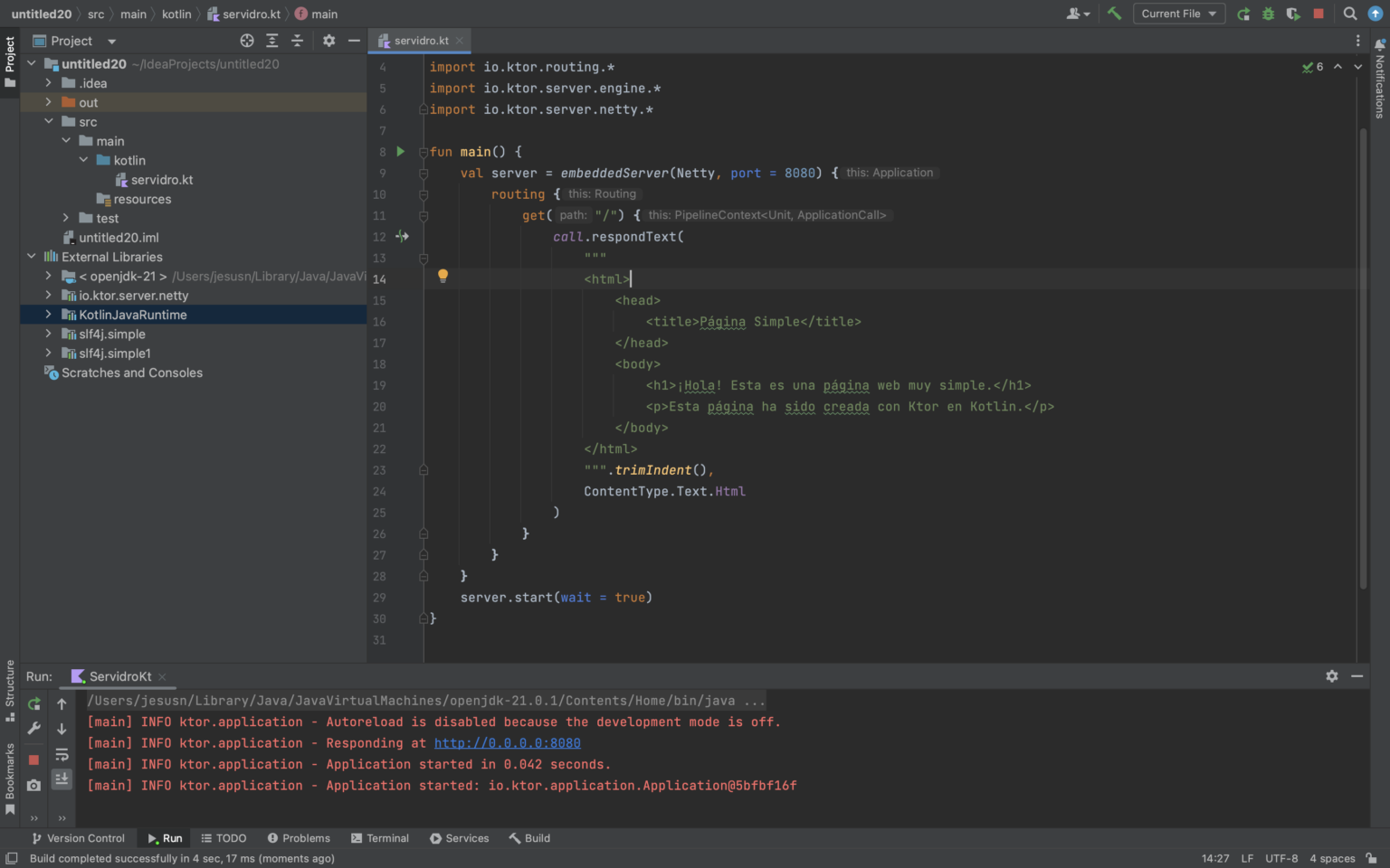Crear Un Servidor Web En Kotlin Operating Systems Scripting Powershell And Security