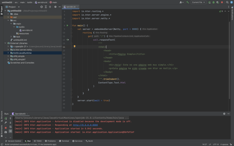 Crear Un Servidor Web En Kotlin Operating Systems Scripting Powershell And Security