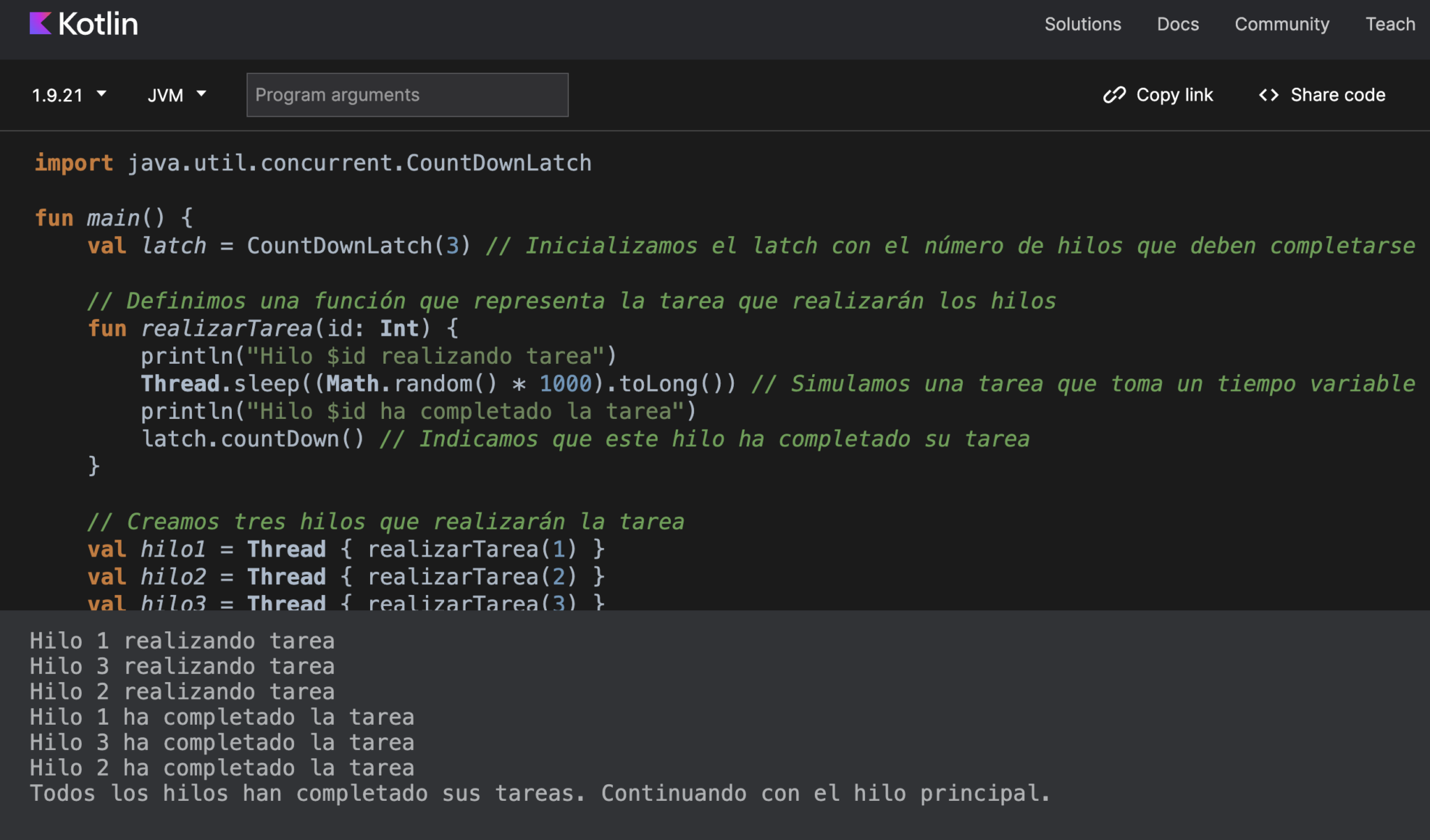 Uso de CountDownLatch en Kotlin | Operating systems, scripting, PowerShell and security ...
