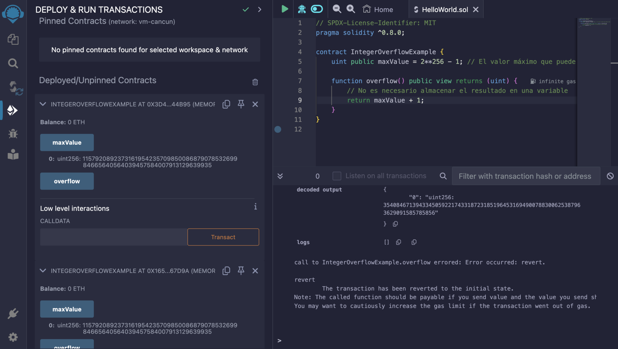 Integer Overflow En Solidity Operating Systems Scripting Powershell 2555