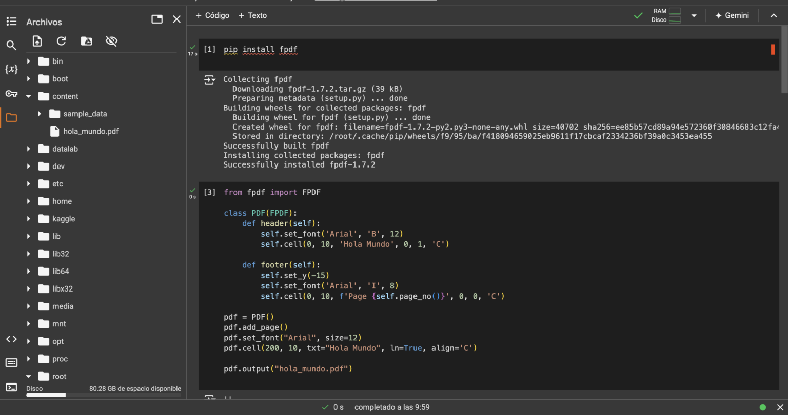 Crear un pdf con Python | Operating systems, scripting, PowerShell and security | jesusninoc.com