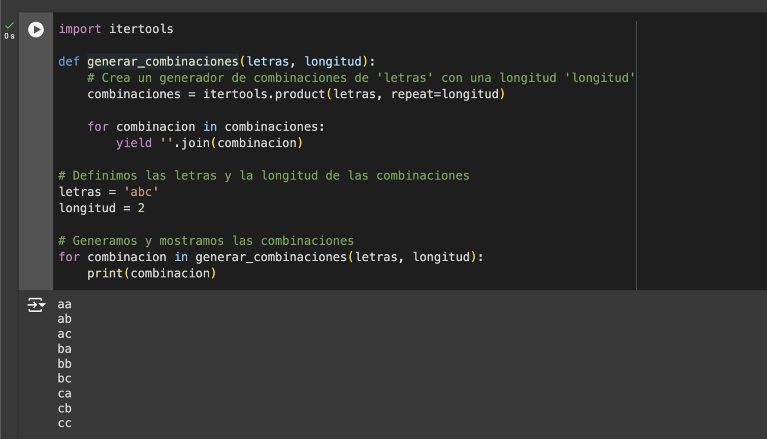 Generador de combinaciones de letras | Operating systems, scripting, PowerShell and security ...