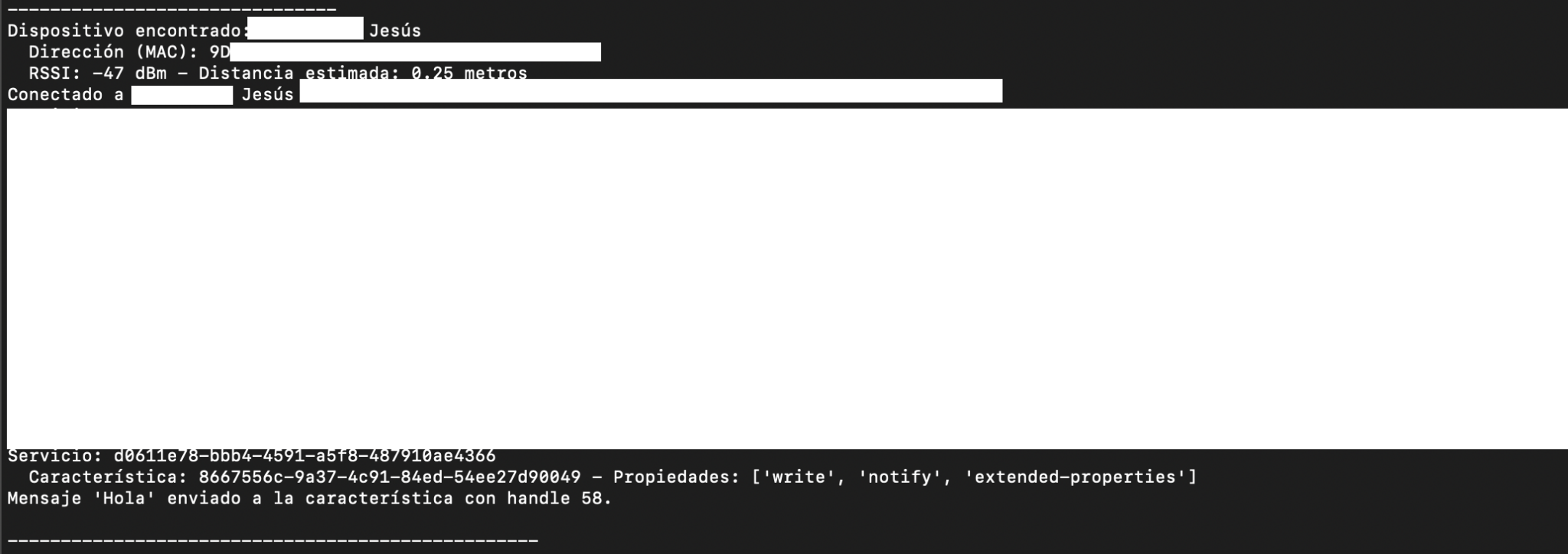 Programa en Python que calcula la distancia estimada a la que se ...