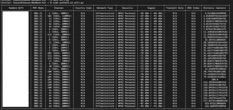 Script en Python para obtener información sobre redes Wi-Fi en macOS | Operating systems ...